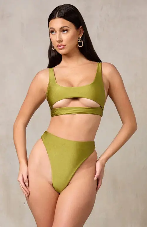MBM SWIM Lucky Bikini Top - Olive