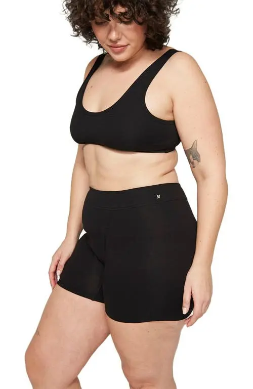 NUDEA Organic Cotton Boyfriend Boxer Short - Black