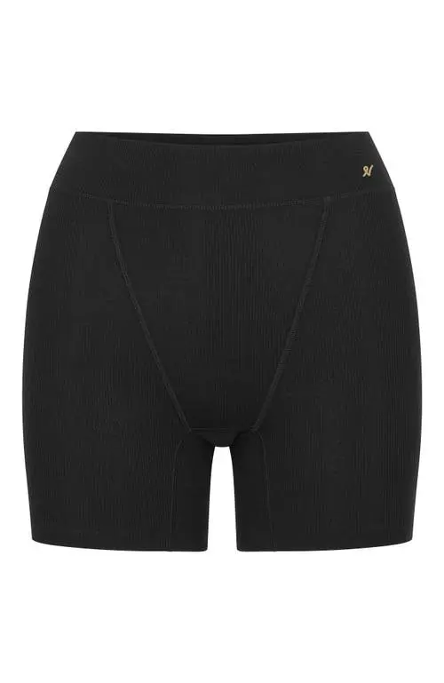 NUDEA Organic Cotton Boyfriend Boxer Short - Black
