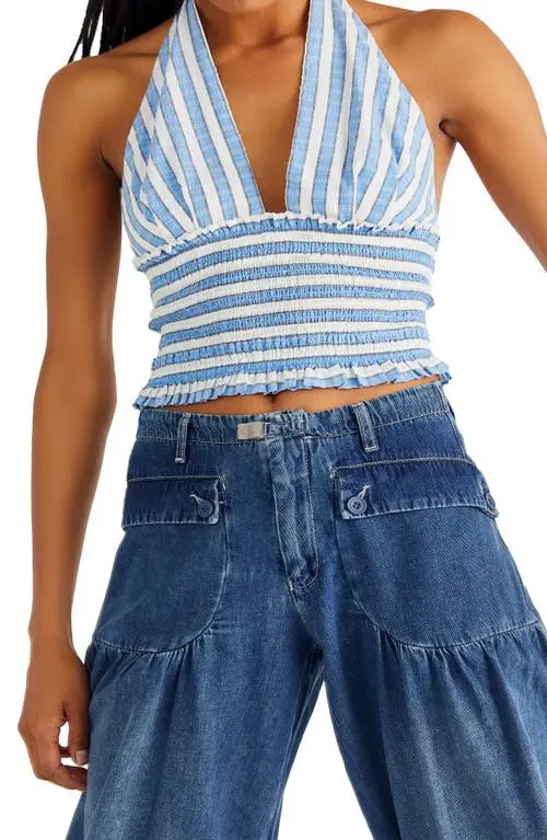 Free People High Waist Barrel Leg Jeans - Juno