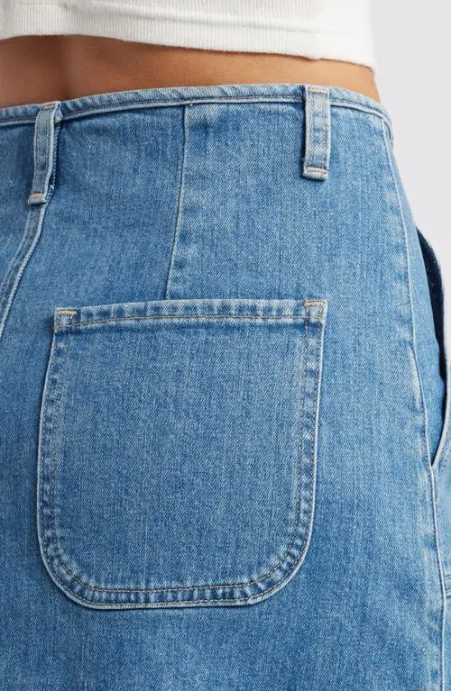 LE JEAN Jocelyn Denim Midi Skirt