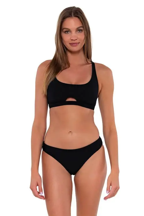 SUNSETS Brandi Bralette Bikini Top - Black