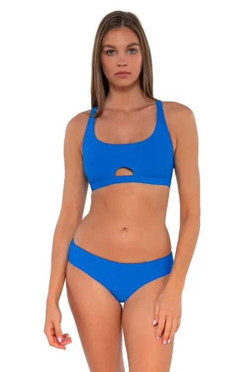 SUNSETS Brandi Bralette Bikini Top - Electric Blue