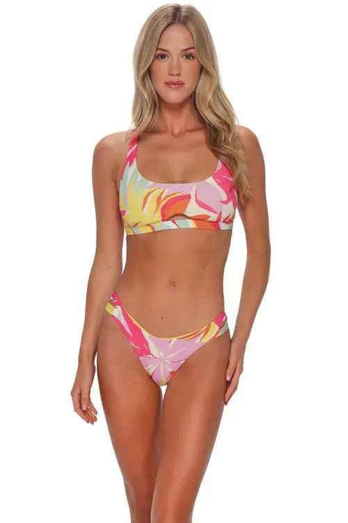 SUNSETS Brandi Bralette Bikini Top - Tropicolor Crepe