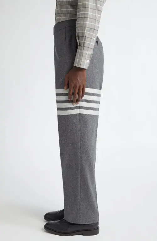 Thom Browne 4-bar Wool And Cashmere Trousers - Medium Grey