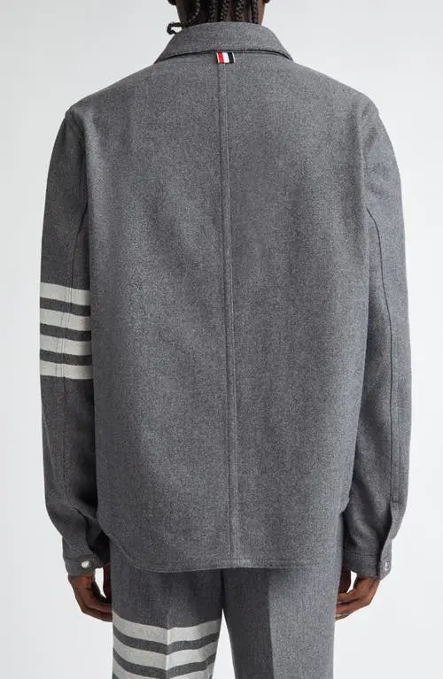 Thom Browne Wool-cashmere Utility Jacket - Medium Grey