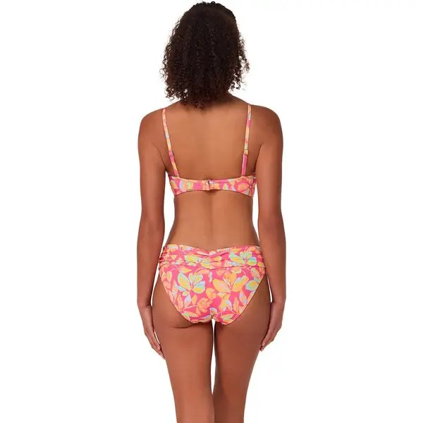 SUNSETS Unforgettable Shirred Bikini Bottom - Magic Hour Crepe
