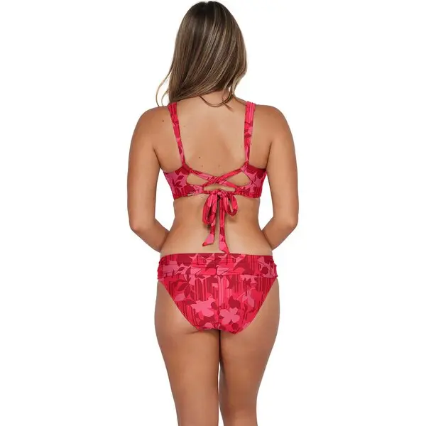 SUNSETS Unforgettable Shirred Bikini Bottom - Rambling Rose