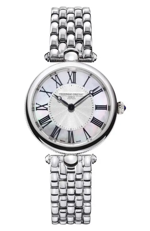 FREDERIQUE CONSTANT Classics Art Deco Round Bracelet Watch - Silverone