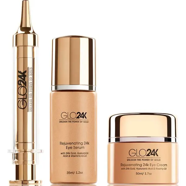 GLO24K Eye Care Set With Our 24k Instant Facelift Cream, Eye Treatment Cream - Na