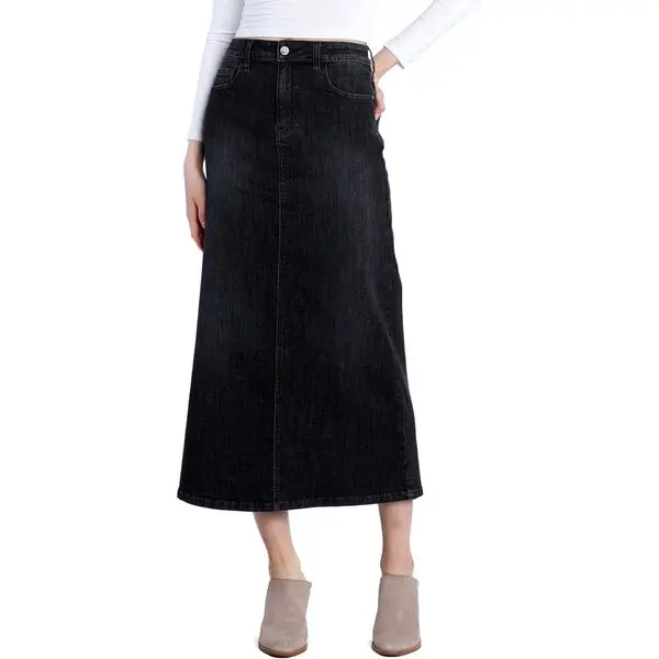 WASH LAB DENIM Pencil Skirt - Perfect Grey