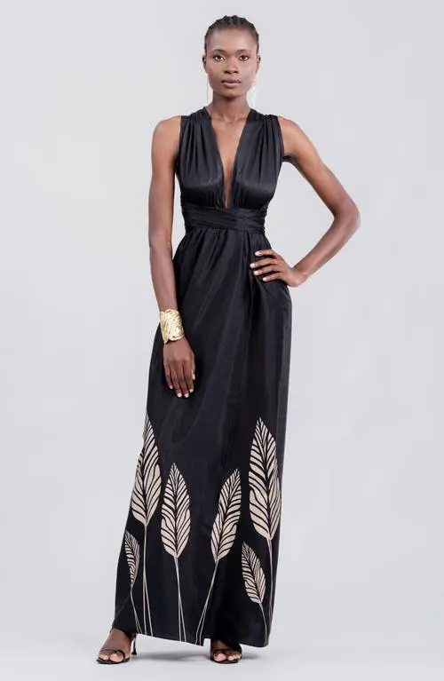 Diarrablu Mailys Convertible Maxi Dress In Black - 50% Off | Editorialist