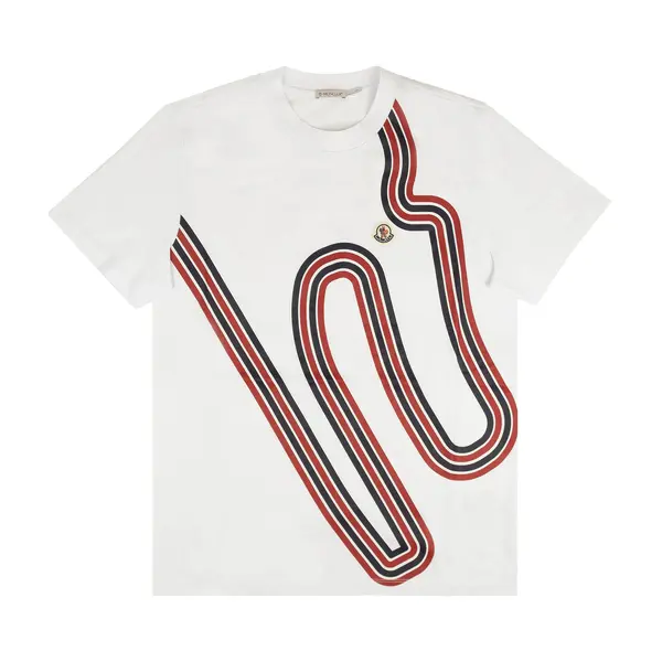 Moncler Circuit Print Short-sleeve T-shirt /red - White | Editorialist