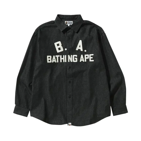 A BATHING APE Loose Fit Denim Shirt