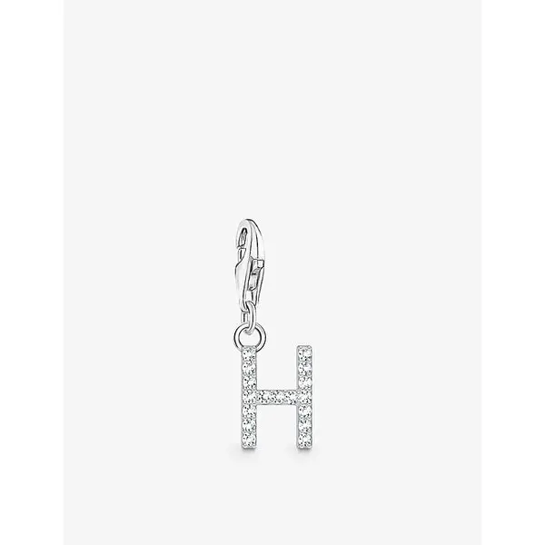 THOMAS SABO Letter H Charm - 925 Silver & Cz