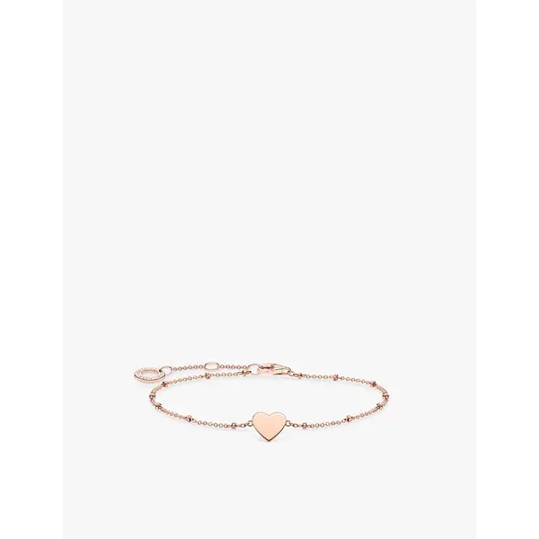 THOMAS SABO Heart Chain Bracelet - Gold-plated Silver