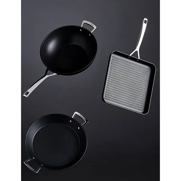LE CREUSET Toughened Non-stick Square Grill Pan With Long Handle - One-color
