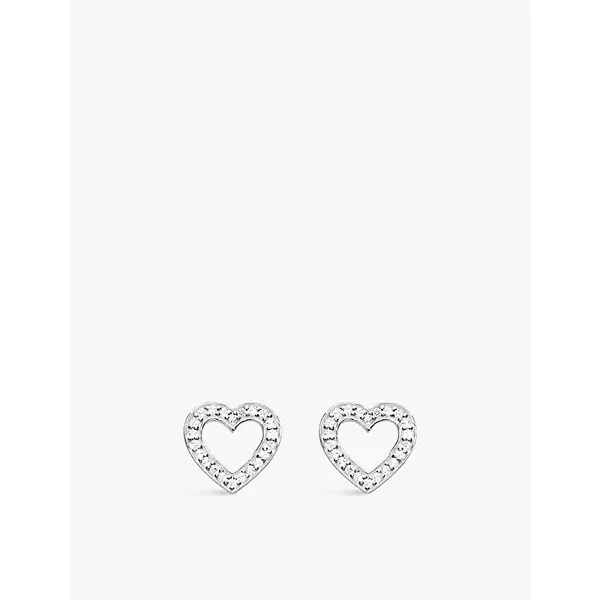 THOMAS SABO Heart-shaped Stud Earrings - 925 Silver & Cz