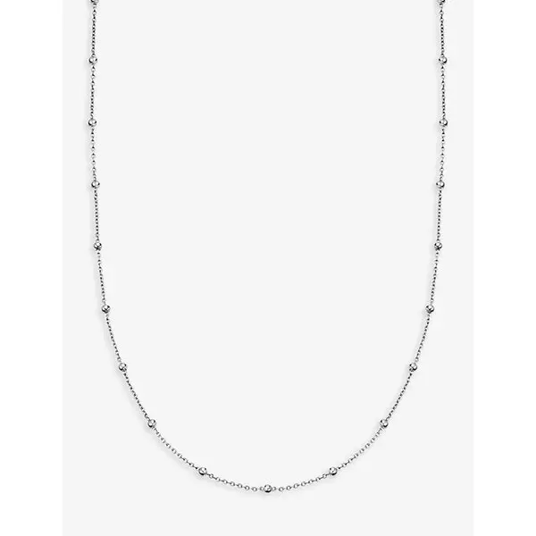 Astley Clarke Aurora Station Beaded Chain Necklace - Sterling Silver