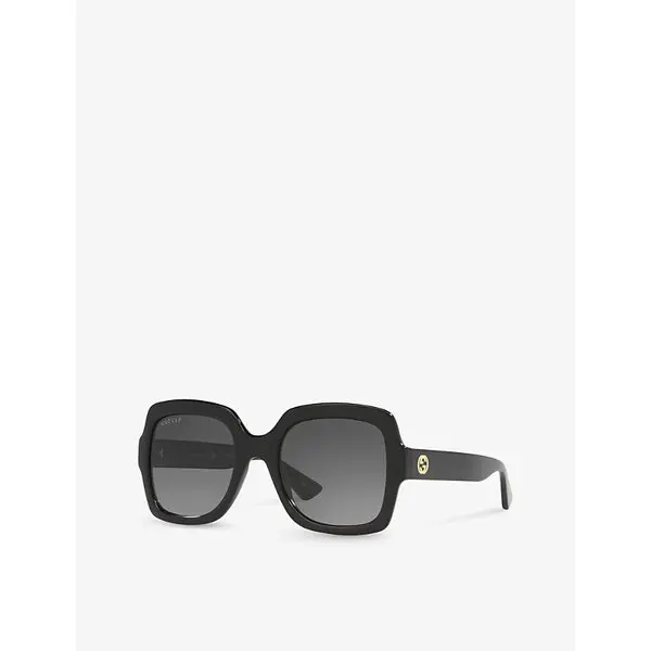 Gucci Rectangle-frame Acetate Sunglasses