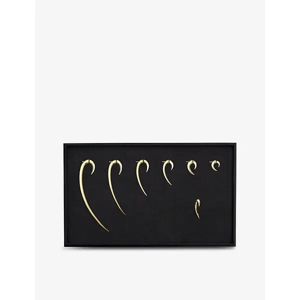 SHAUN LEANE Iconic Hook Earring Box Set - Yellow Gold Vermeil
