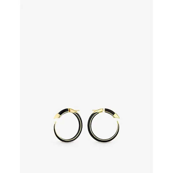 SHAUN LEANE Sabre Solis Hoop Earrings - Yellow Gold Vermeil
