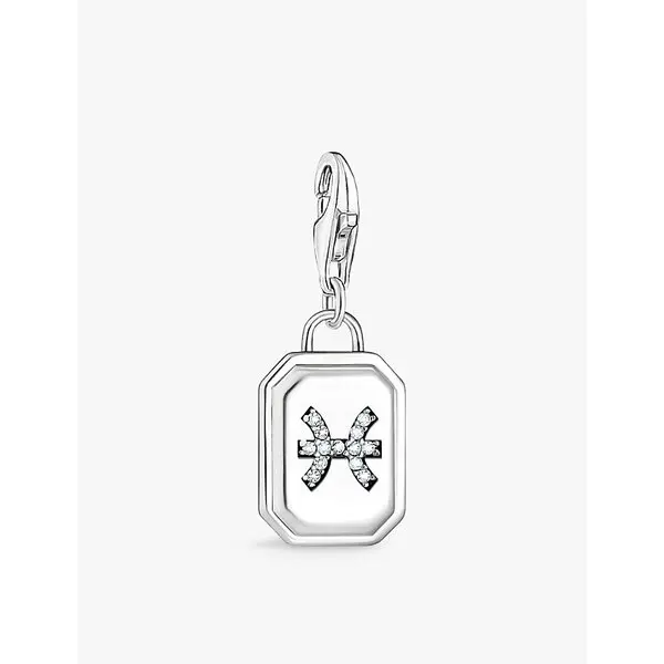 THOMAS SABO Pisces Pendant Charm - 925 Silver & Cz