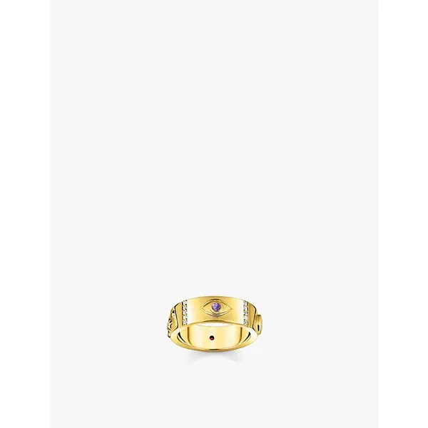 THOMAS SABO Cosmic Band Ring - Gold-plated Silver