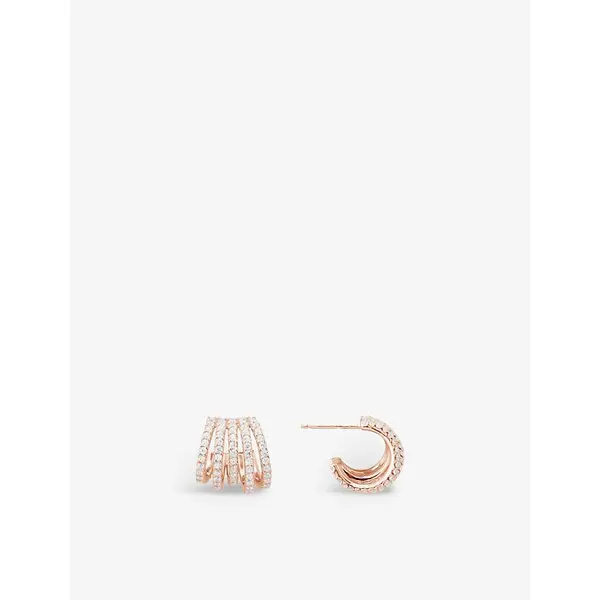 APM MONACO Five-hoop Earrings - Rose Gold