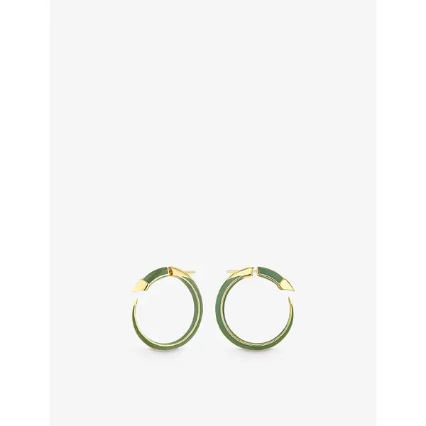 SHAUN LEANE Sabre Solis Hoop Earrings - Yellow Gold Vermeil