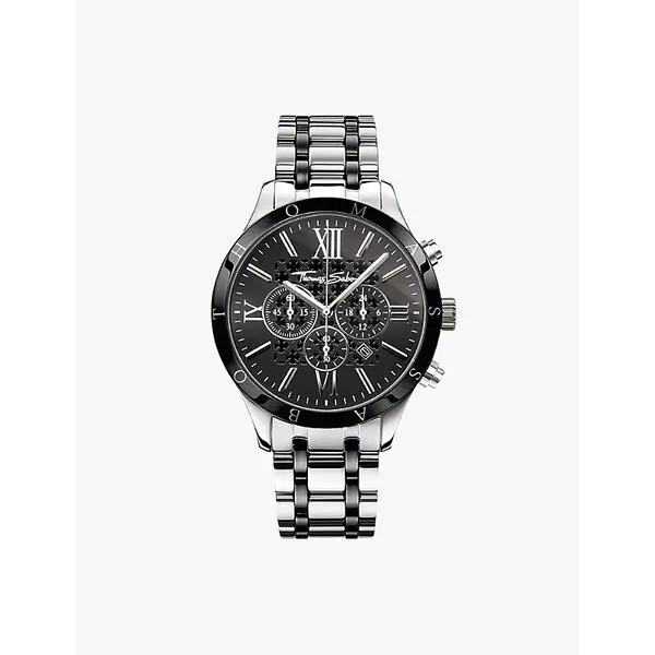 THOMAS SABO Ceramic And Stainless-steel Chronograph Watch - Stainless Steel