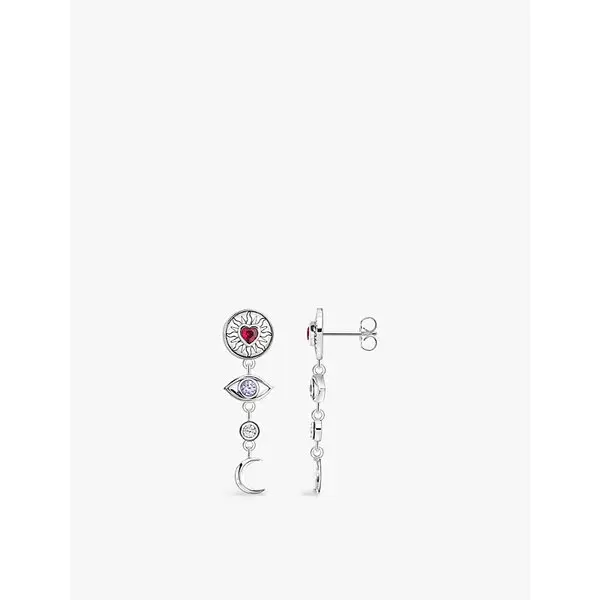 THOMAS SABO Talisman Drop Earrings - 925 Silver & Cz