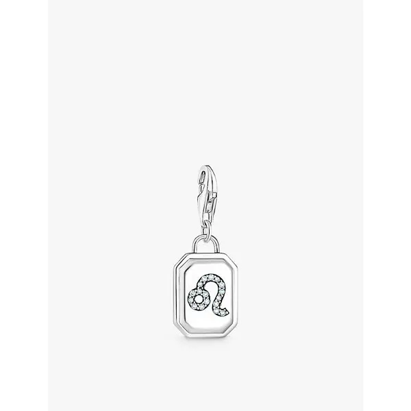 THOMAS SABO Leo Star Sign Pendant Charm - 925 Silver & Cz