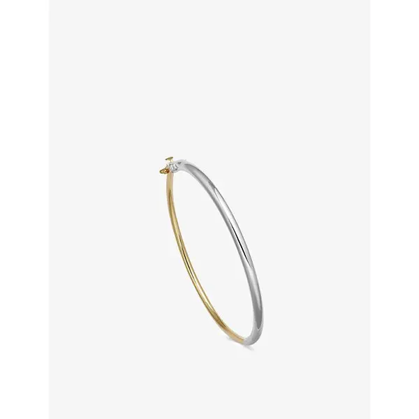 Astley Clarke 18ct Yellow Gold-plated Vermeil Sterling-silver Bangle Bracelet - Yellow Gold Vermeil