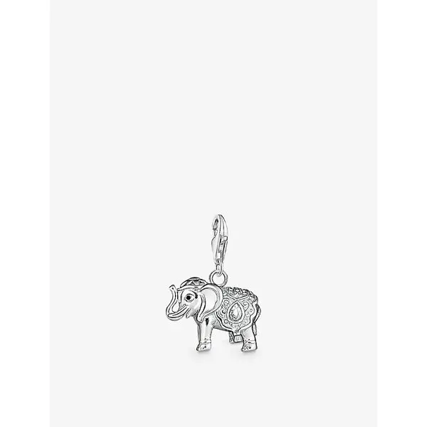 THOMAS SABO Elephant Sterling-silver And Cubic Zirconia Charm - 925 Sterling Silver