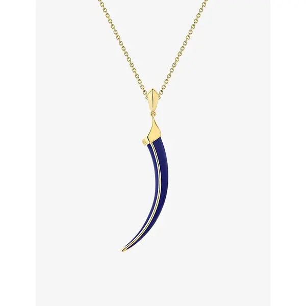 SHAUN LEANE Sabre Solis Pendant Necklace - Yellow Gold Vermeil