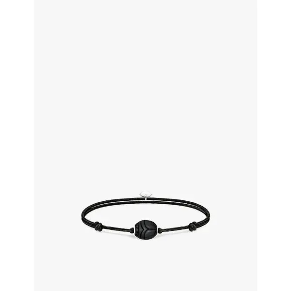 THOMAS SABO Karma Secret Obsidian Beaded Bracelet - Textile & Obsidian