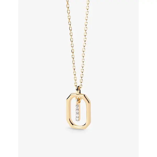 PDPAOLA Letter I Mini Pendant Necklace - Gold