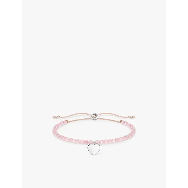 THOMAS SABO Sterling Silver And Rose Quartz Bracelet - Silver & Rose Quartz