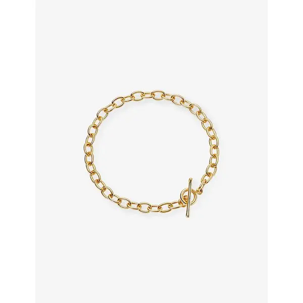 Astley Clarke Biography T-bar Bracelet - Yellow Gold Vermeil