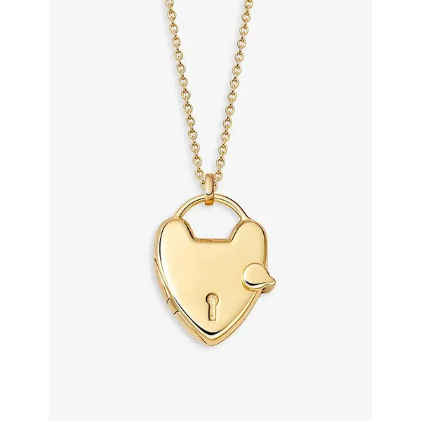 Astley Clarke Biography Heart Locket Necklace - Yellow Gold Vermeil