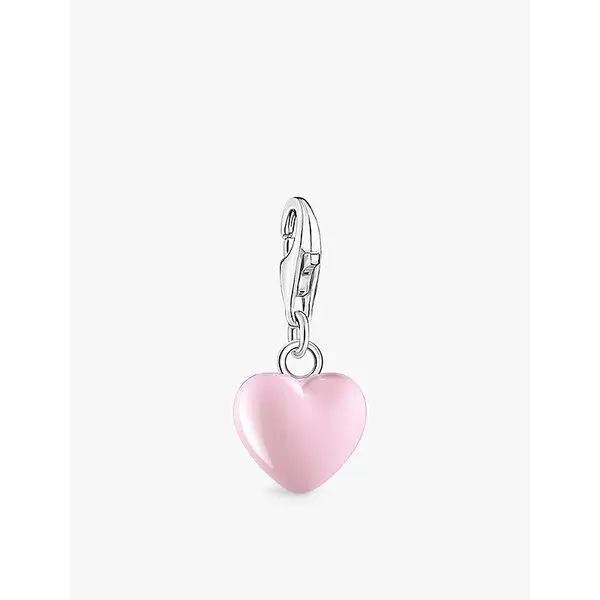 THOMAS SABO Heart Charm - Silver & Enamel