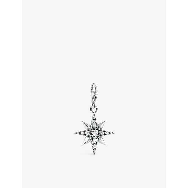 THOMAS SABO Royalty Star Pendant Charm - 925 Silver & Cz