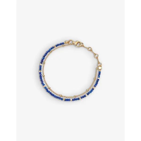 Astley Clarke Biography Lapis Bracelet - Yellow Gold Vermeil