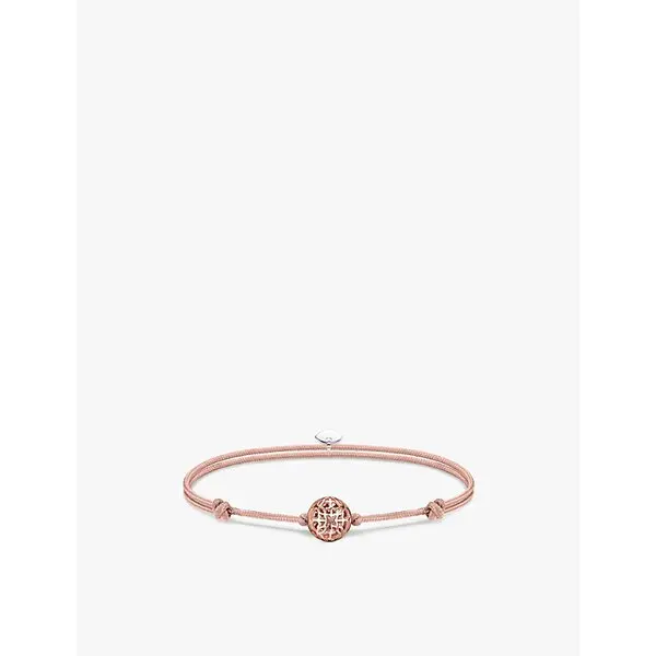 THOMAS SABO Karma Secrets Rose Gold-plated Cord Bracelet - R/g Bead Bracelet