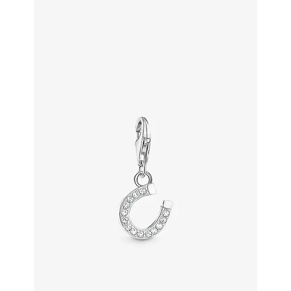 THOMAS SABO Horseshoe Pendant Charm - 925 Silver & Cz