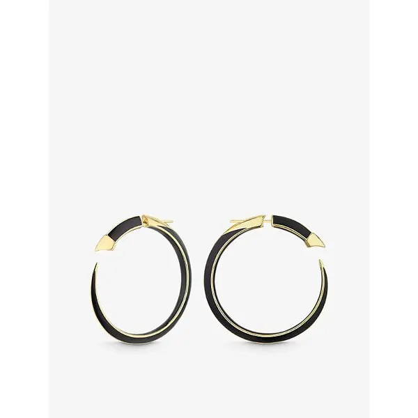 SHAUN LEANE Sabre Solis Hoop Earrings - Yellow Gold Vermeil