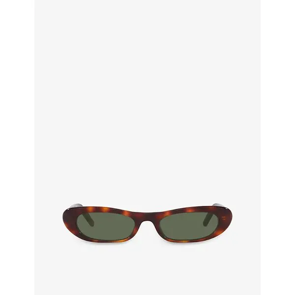 Saint Laurent Sl557 Rectangular Sunglasses - Brown