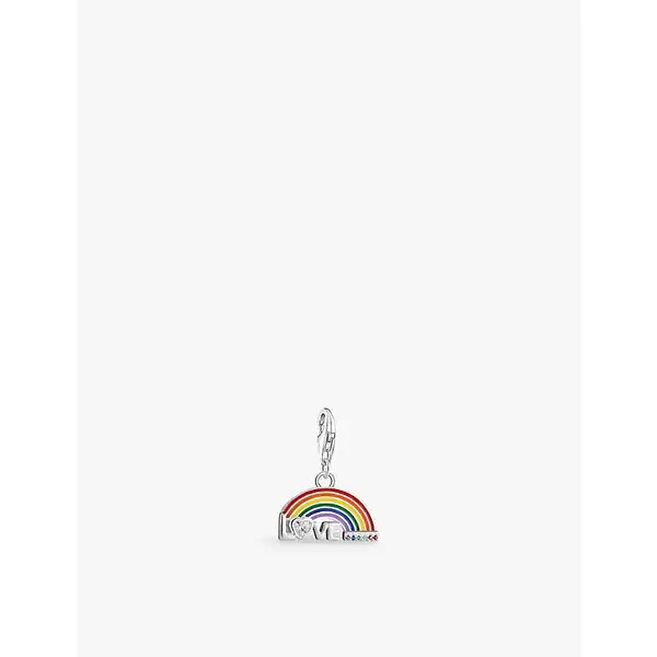 THOMAS SABO Love Rainbow Charm - Silver Cz & Enamel