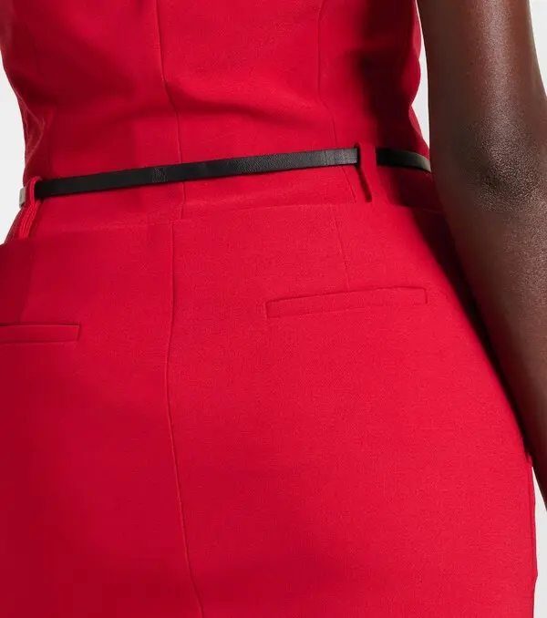 Attico Cutout Belted Miniskirt